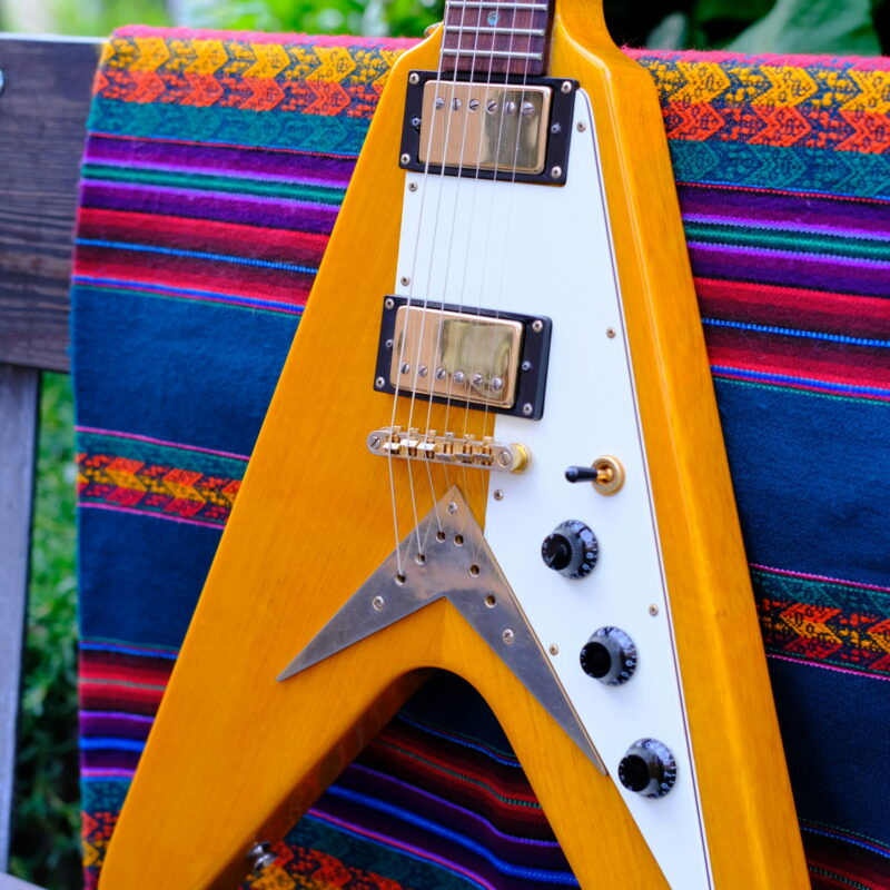1980's Epiphone Flying V 58' Korina - Fandango Guitars